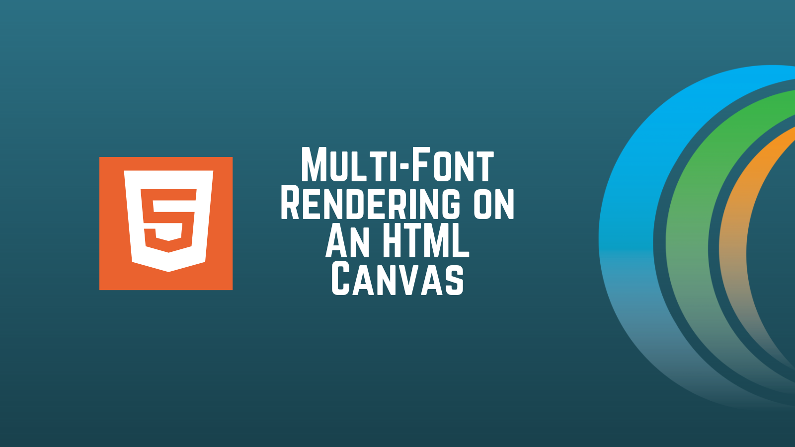 Multi Font Rendering On An Html Canvas
